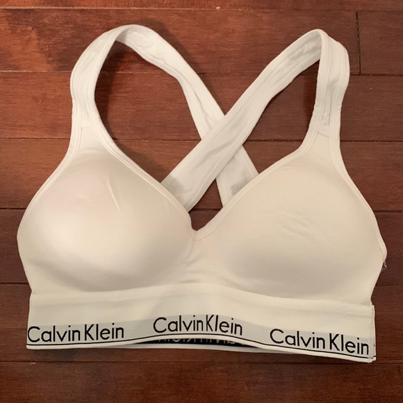 Calvin Klein | Intimates & Sleepwear | Calvin Klein White Cotton Padded ...